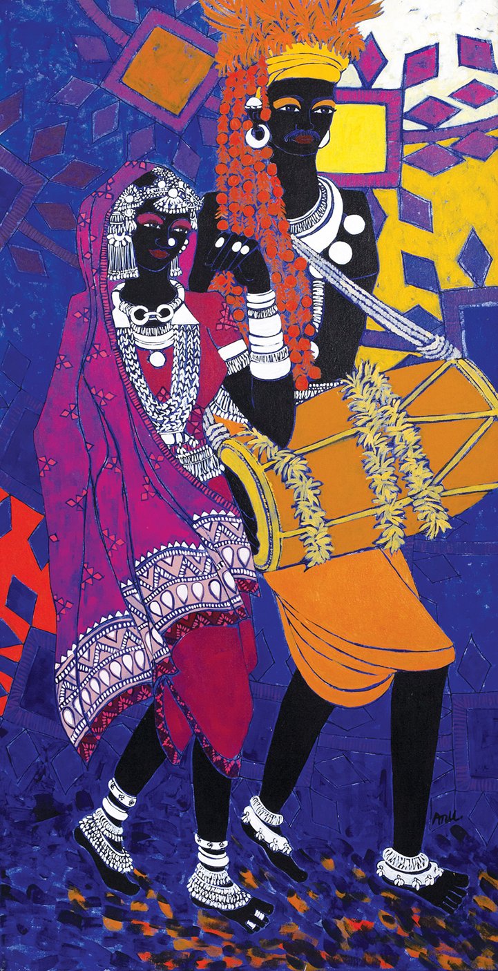 Festive Rhythm-29 Sketch – South Asian Art Gallery Festive Rhythm-29 Sketch – South Asian Art Gallery