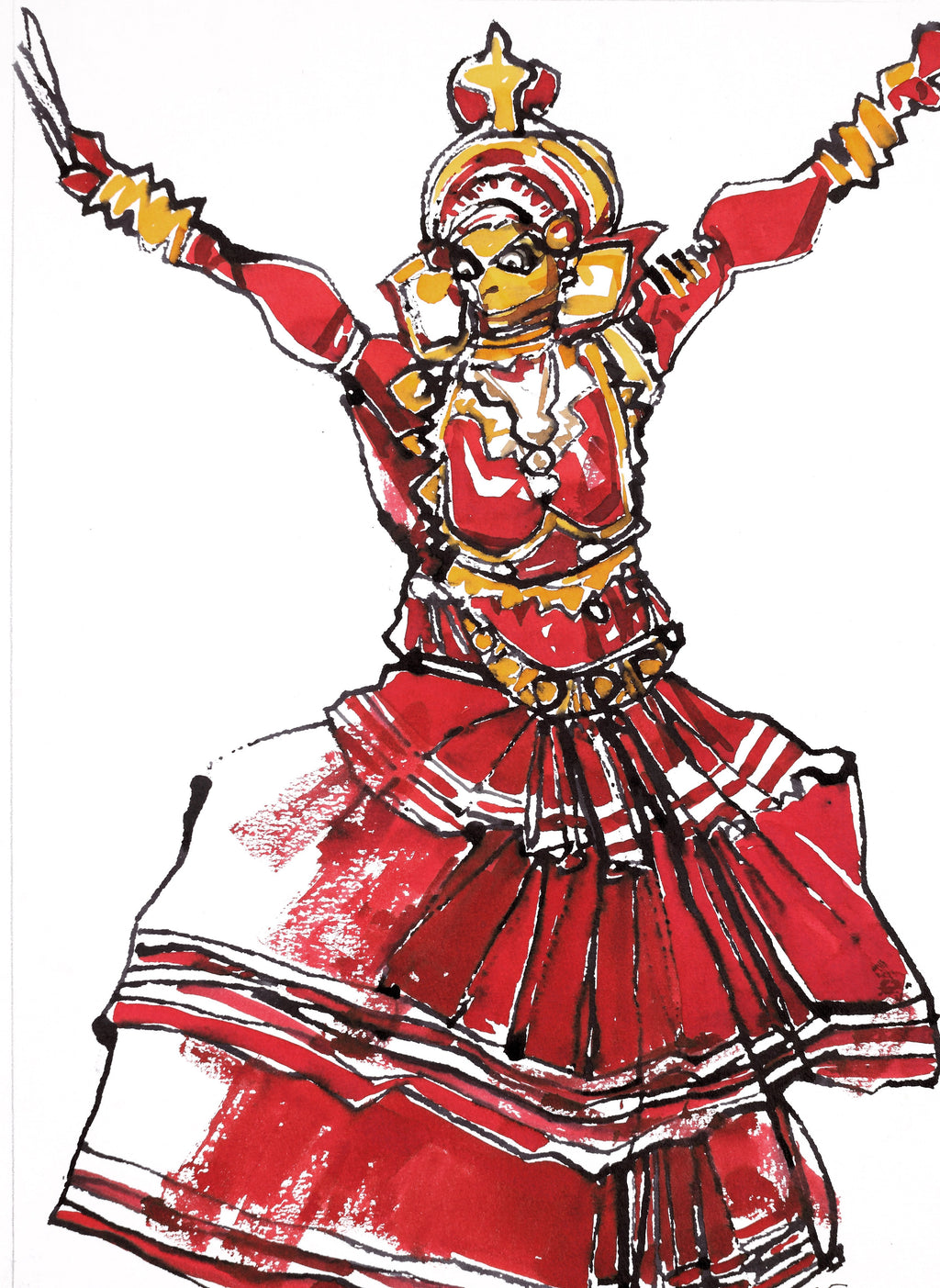 Performer 249 Sketch – South Asian Art Gallery